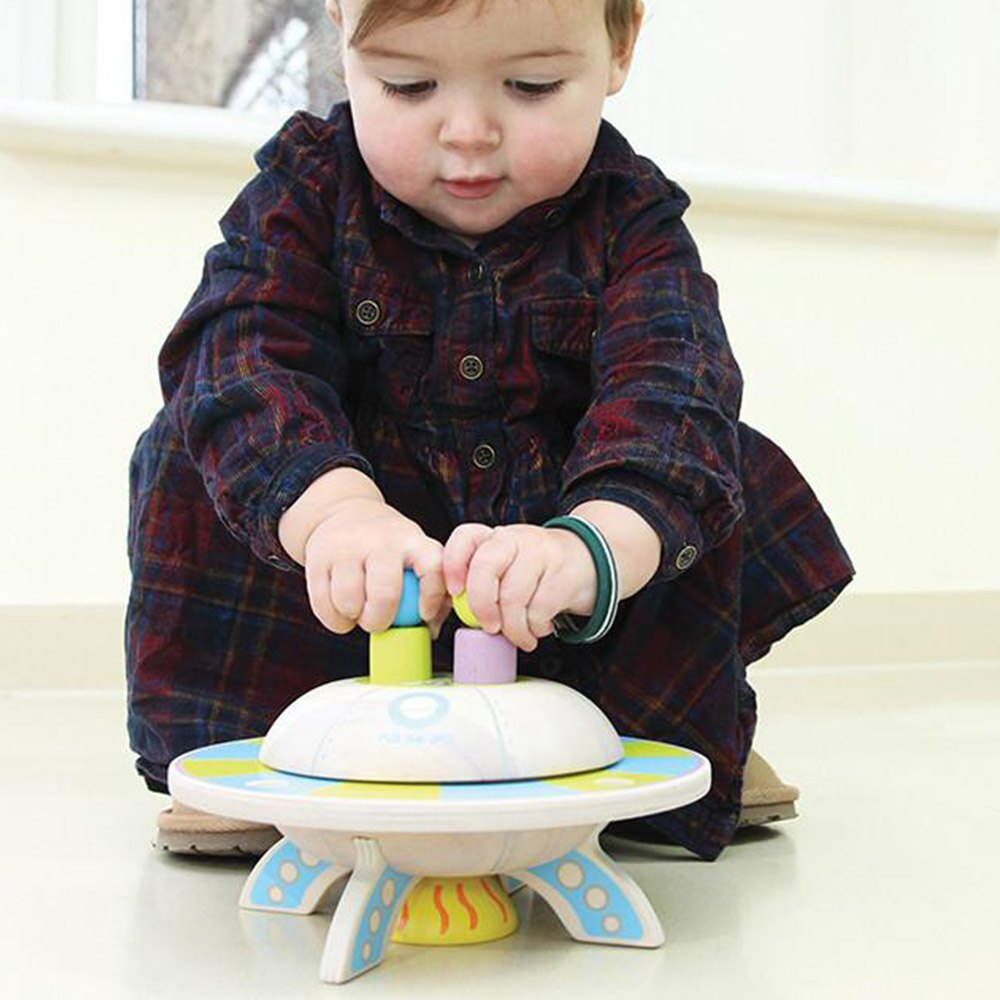 Set nava spatiala din lemn, Indigo Jamm, multicolor, 3 piese - eMAG.ro