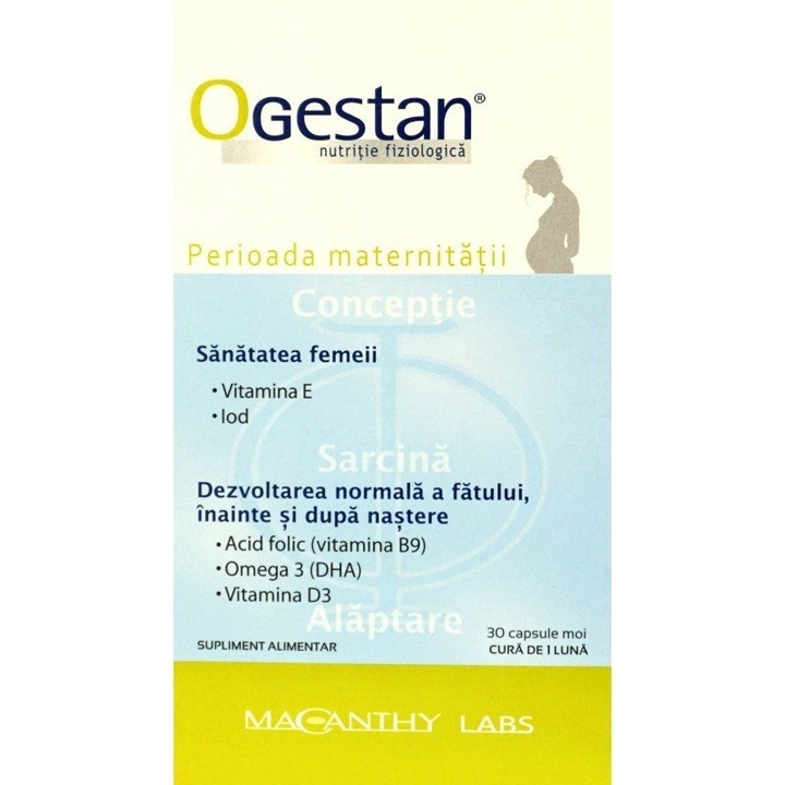 Supliment alimentar nutritie fiziologica Ogestan, 30 capsule - eMAG.ro