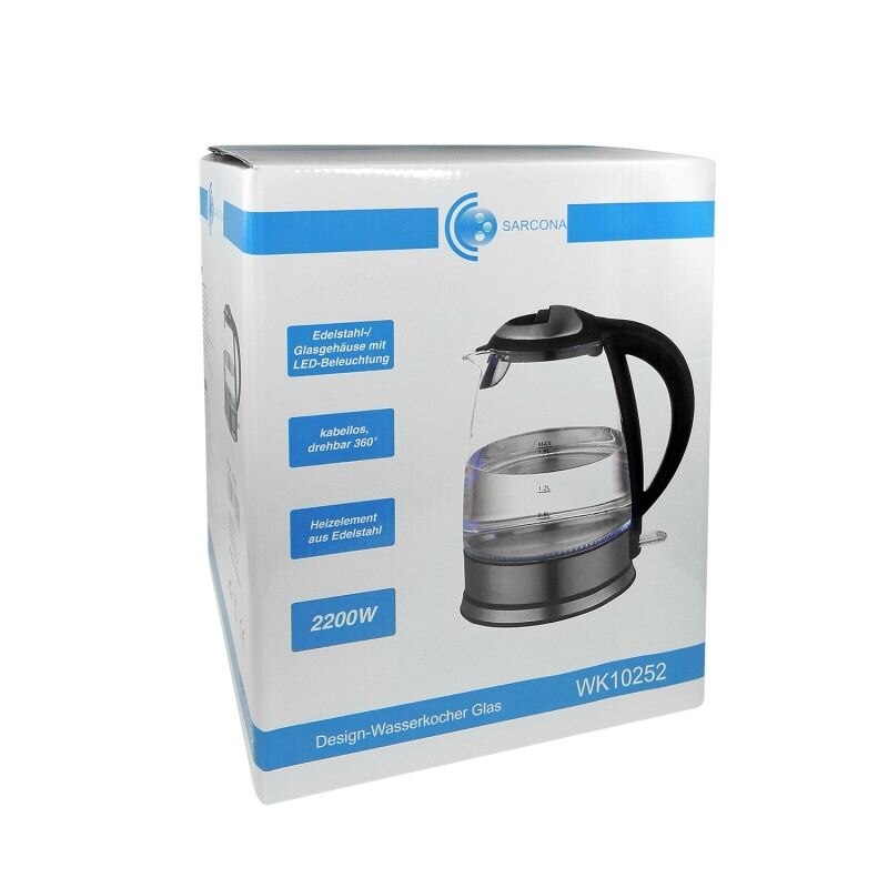 Fierbator de apa Sarcona 15343, 2200 W, 1.8 litri - eMAG.ro