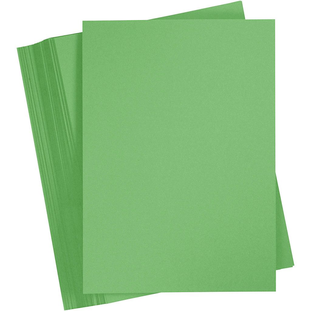 Set 6 coli A4 carton 180 g/m2 - Grass Green - eMAG.ro