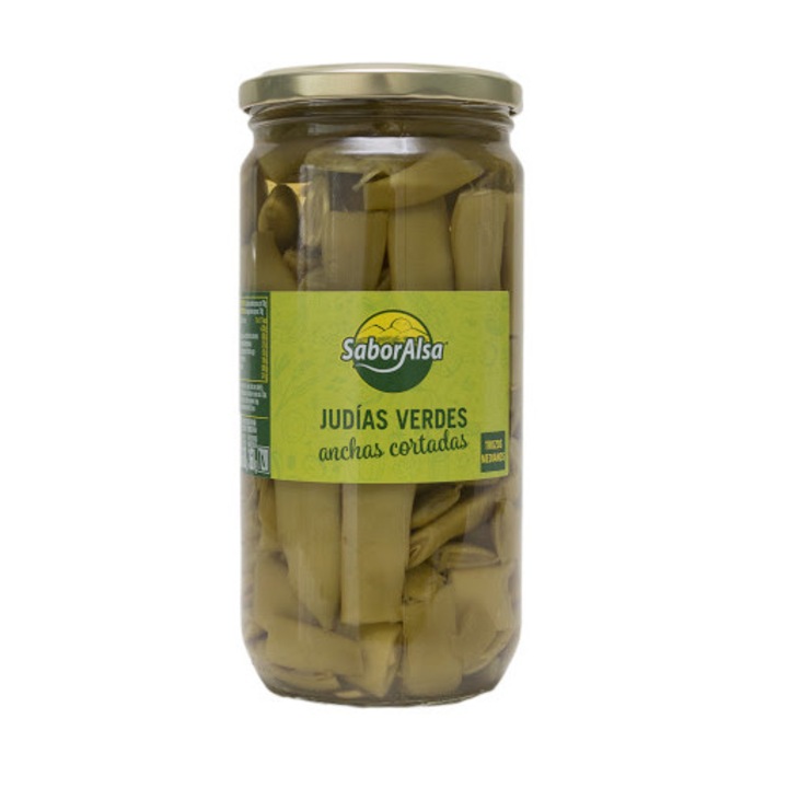 Fasole verde pastai lata, SaborAlsa, borcan, 660g - eMAG.ro
