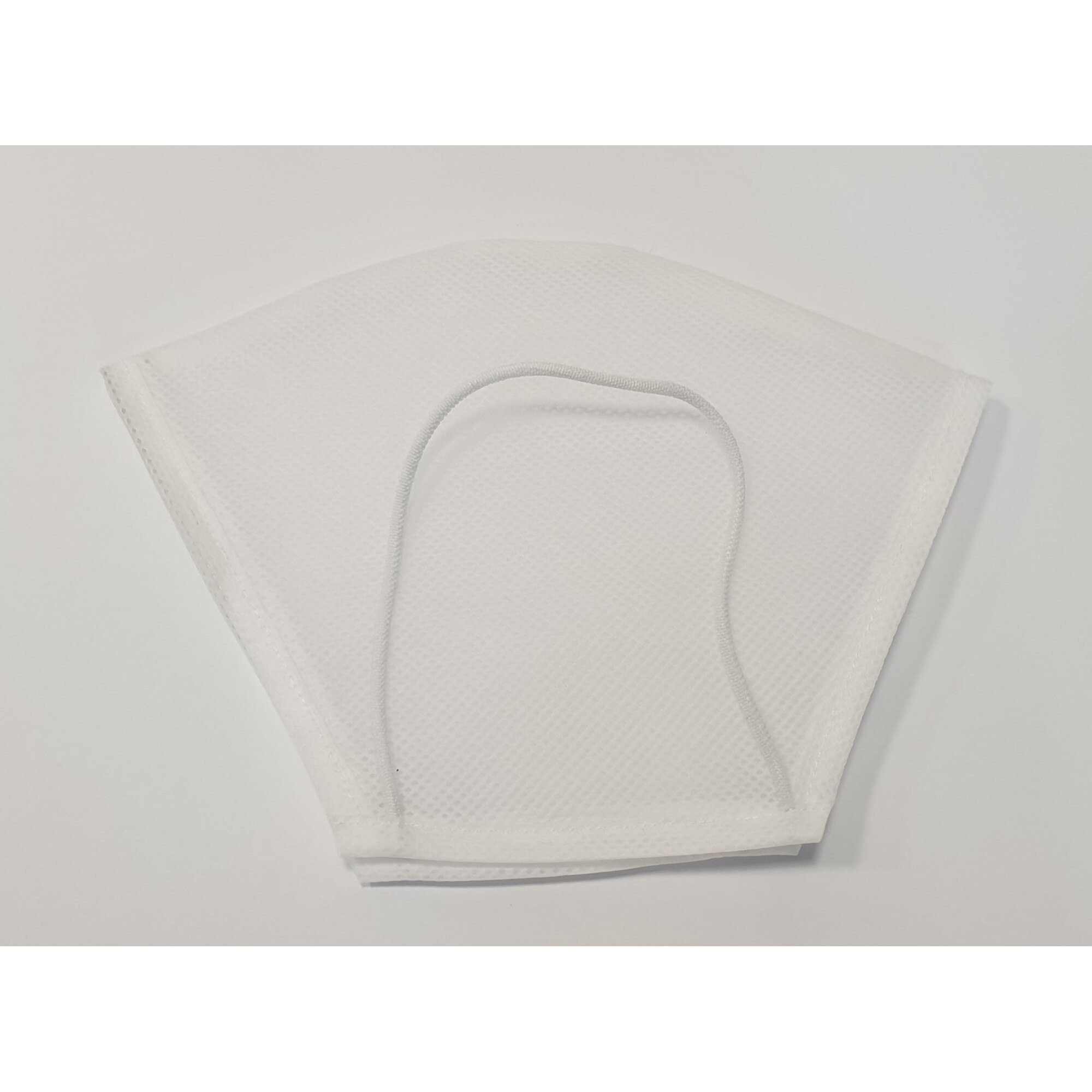 Set masca protectie reutilizabila, Polipropilena TNT, Alb, 1 strat, 25 ...