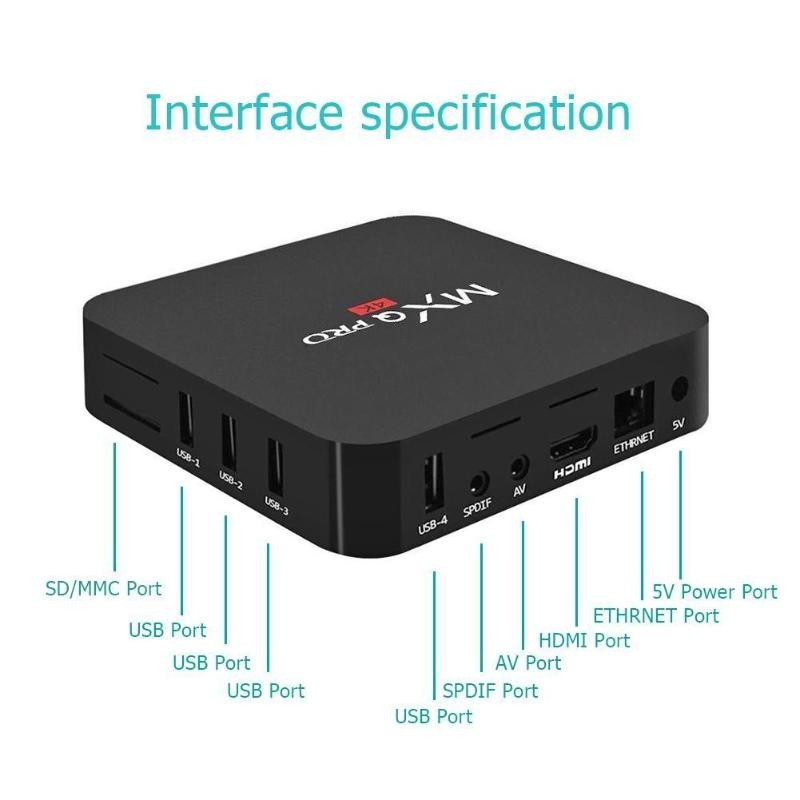 Mini PC Android 7.1 Media Player, TV Box MXQ PRO UltraHD 4K Quad-Core ...