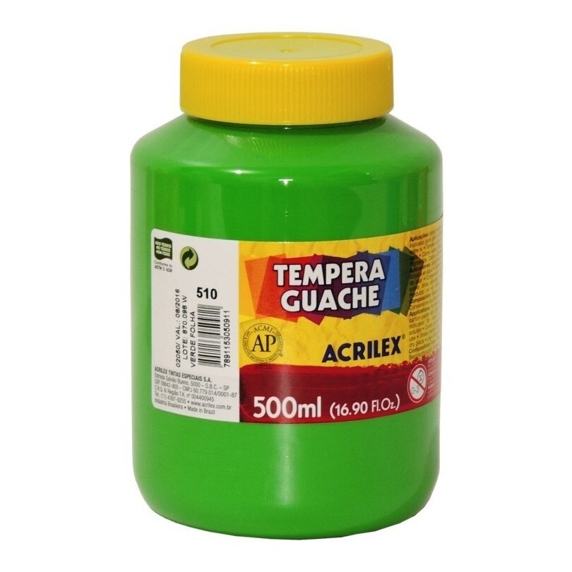 Tempera 500 ml Acrilex verde - eMAG.ro