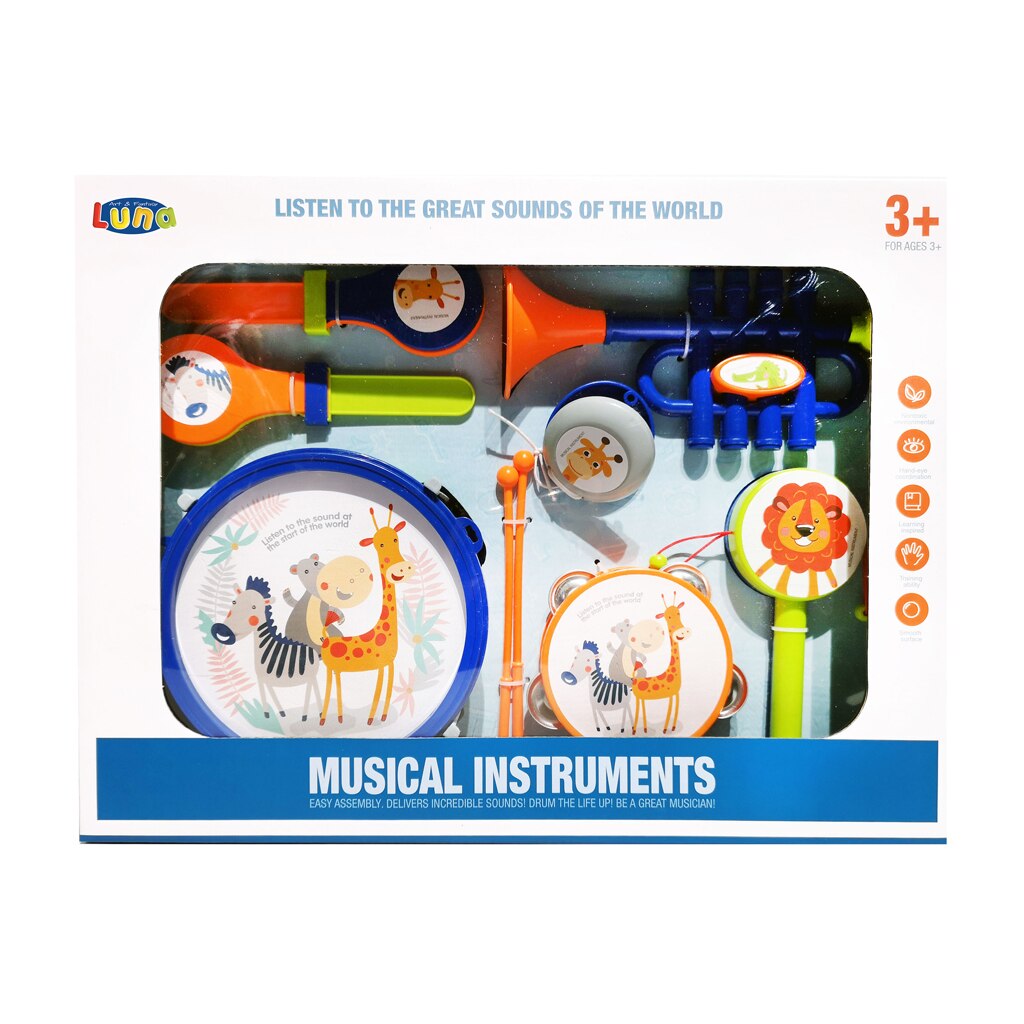 Set instrumente muzicale, multicolor, +3 ani - eMAG.ro
