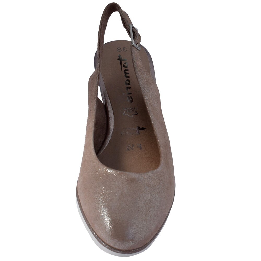 Pantofi dama, din piele naturala, Tamaris, 1-29503-24-10-O-10, roze, 37 ...