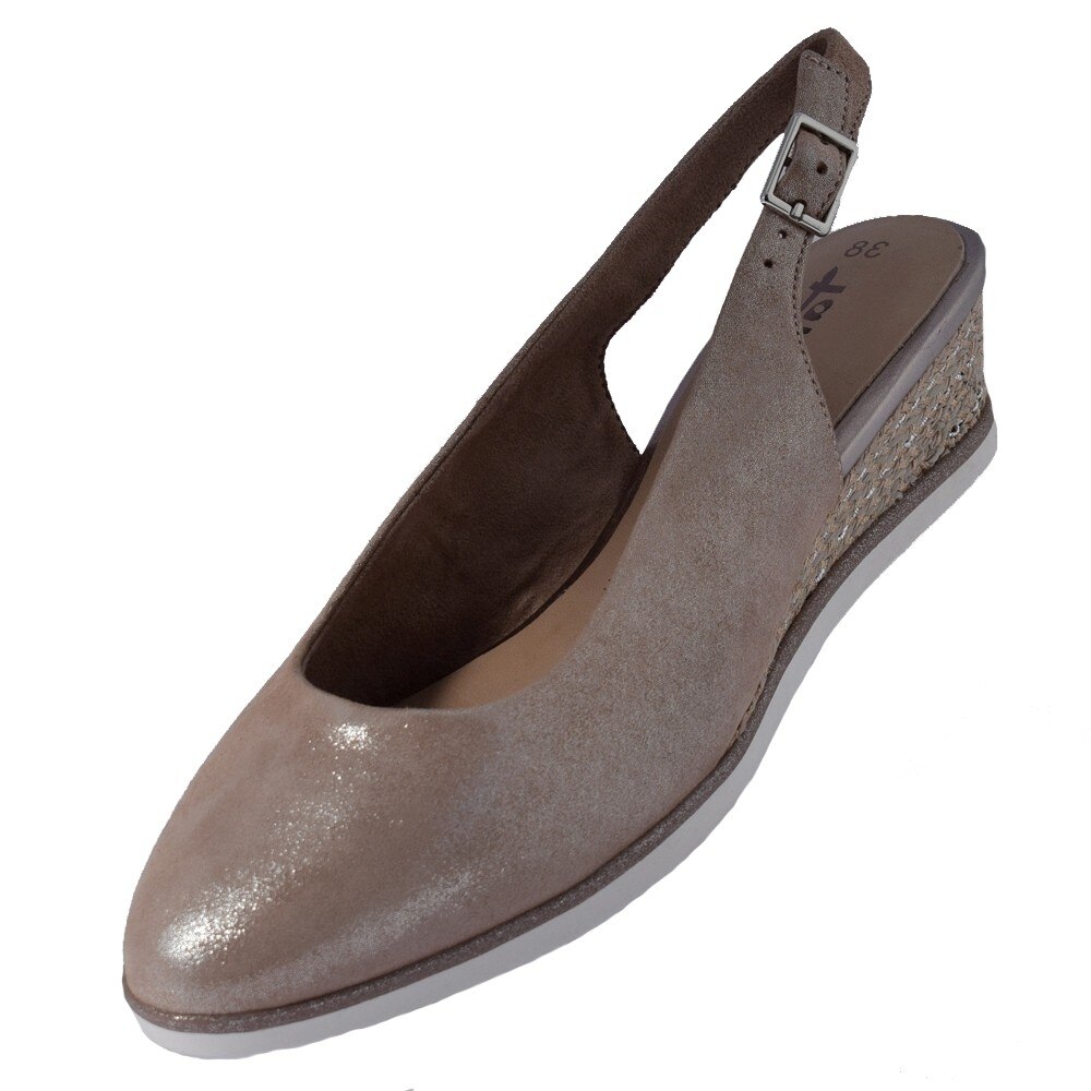 Pantofi dama, din piele naturala, Tamaris, 1-29503-24-10-O-10, roze, 37 ...