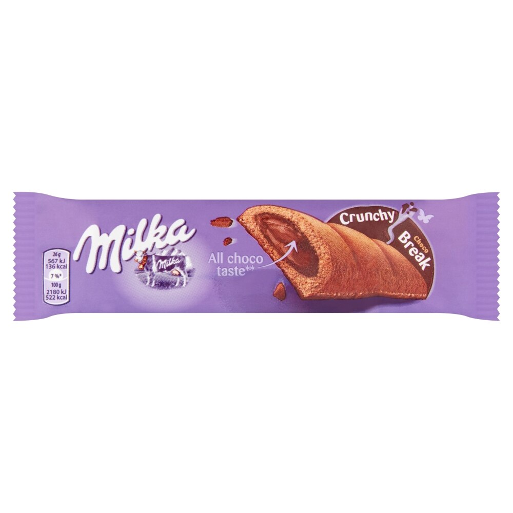 Milka Crunchy Break Choco töltött ostya, 4 x 26 g - eMAG.hu