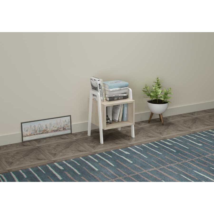 Noptiera, design modern, Alb/Somona, Sanal - eMAG.ro