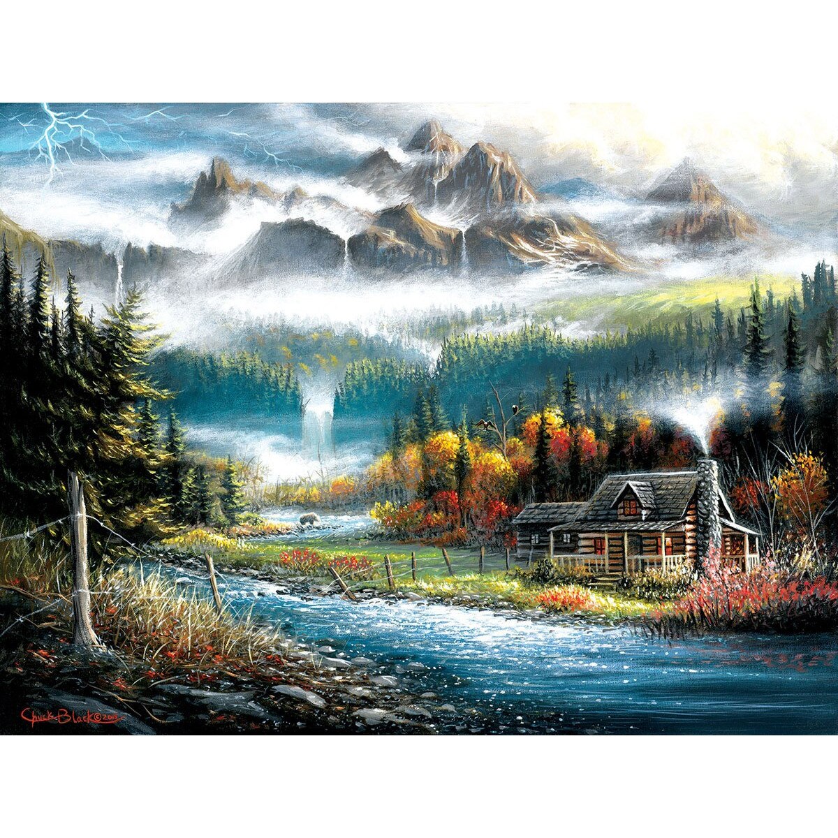 Puzzle SunsOut - Valley Paradise, 500 piese (Sunsout-55125) - eMAG.ro