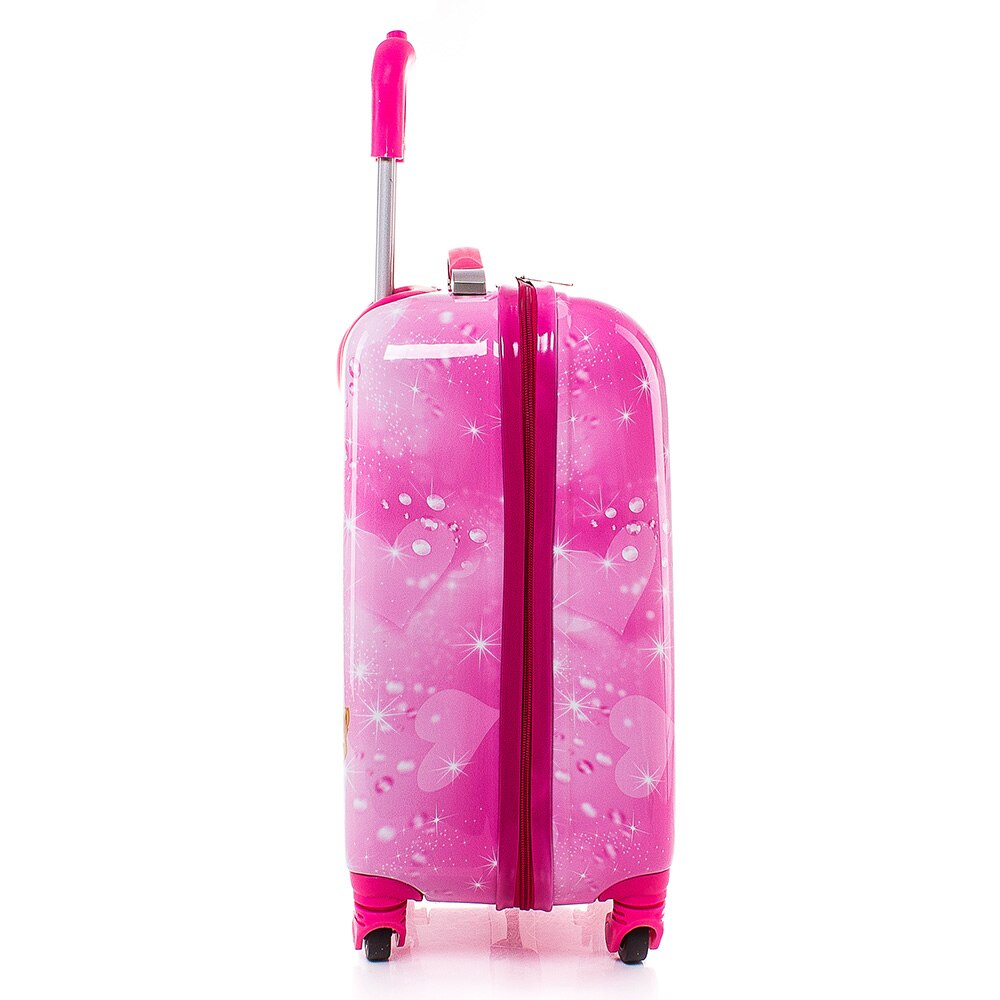 Valiza cu roti Perect line T1010-07, Roz - eMAG.ro