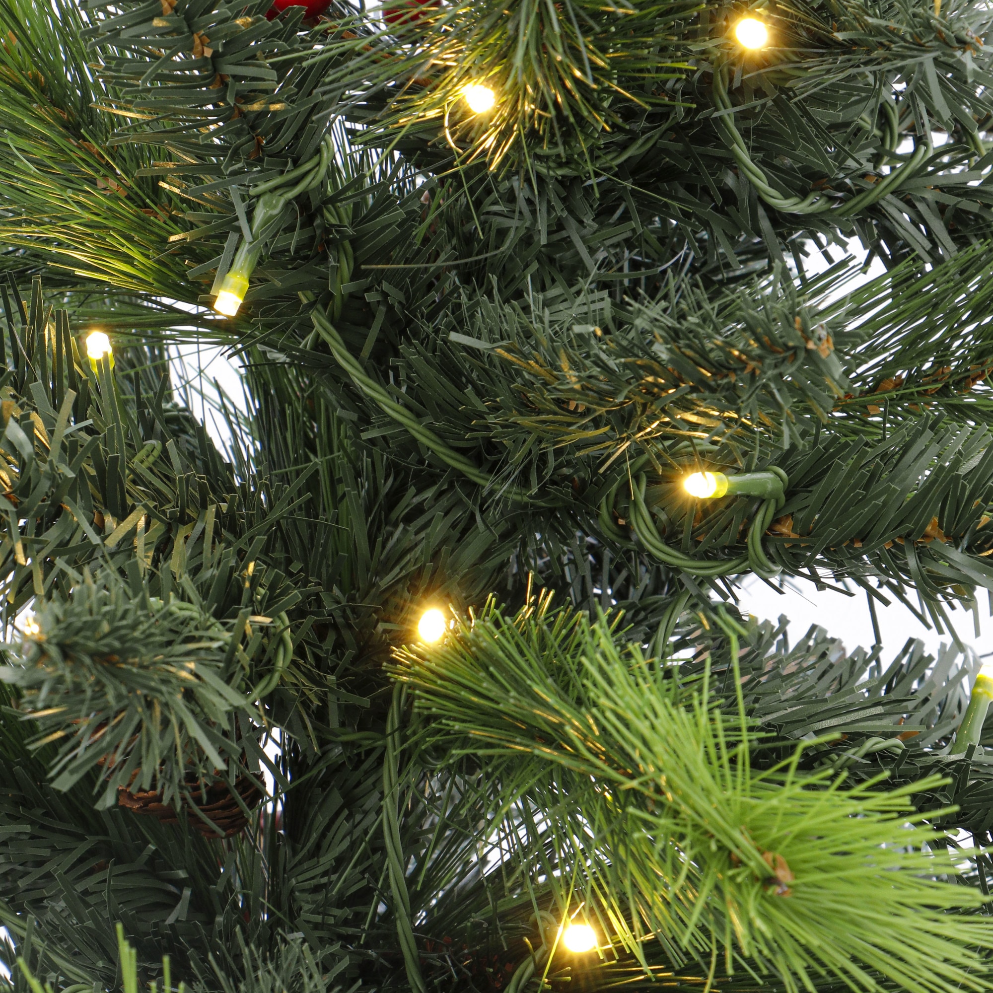 Brad artificial premium Kring Phoenix, cu conuri si merisoare, ace 3D ...