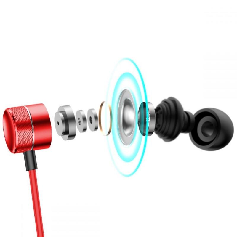 Casti audio cu microfon Baseus Encok H04 Red - eMAG.ro