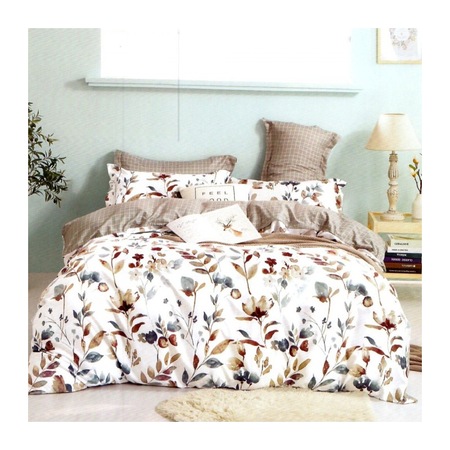 Спален комплект TM Lauren, Памучен сатен, 4 части - eMAG.bg