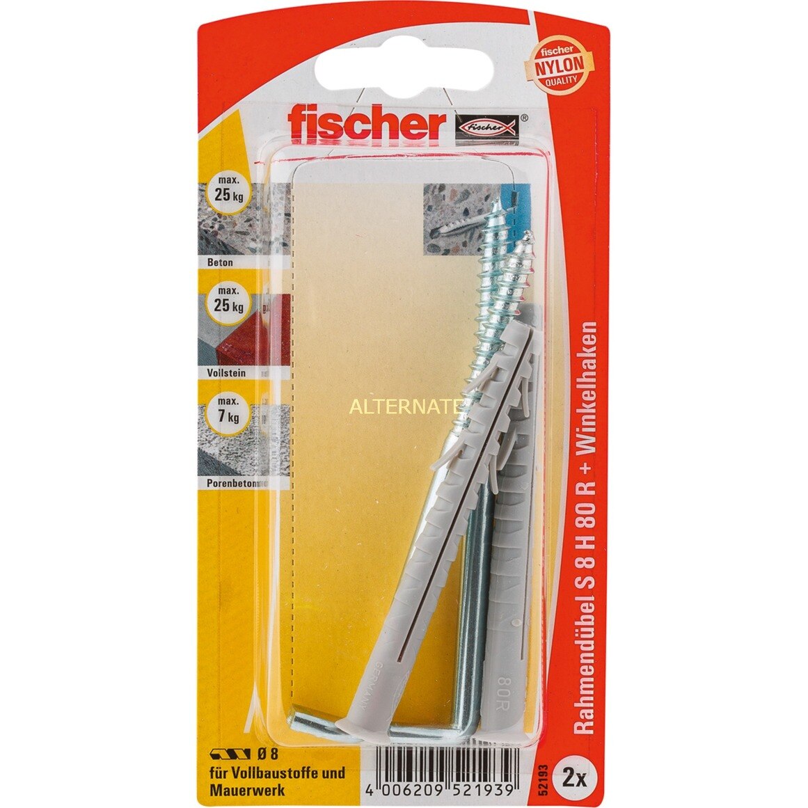 Diblu fischer nylon cu carlig S 8 H RW K, set 2 buc - eMAG.ro