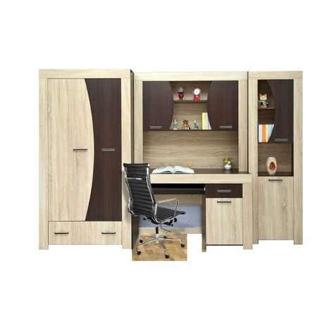 Camera Tineret, Finisaj Dab Sonoma/Wenge, 196 x 290 x 53 cm - eMAG.ro