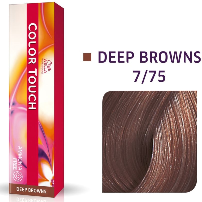 Полутрайна боя за коса Wella Professionals Color Touch 7/75, Blond ...