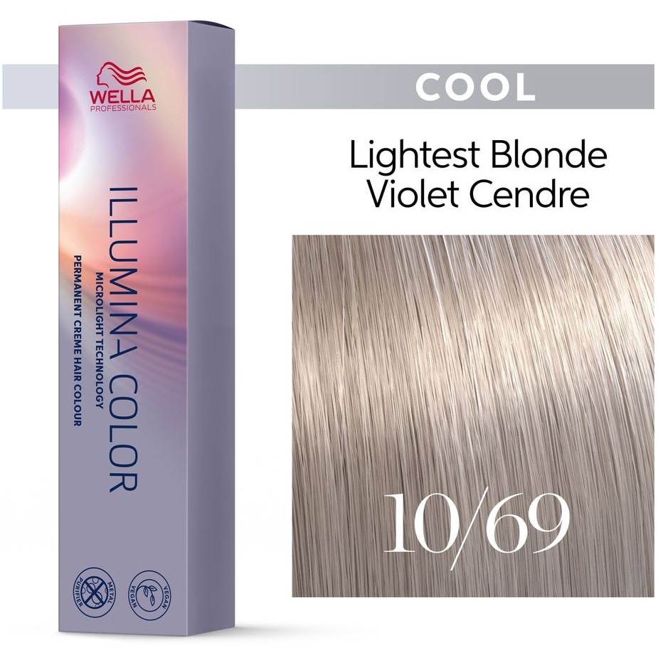 Vopsea de par permanenta Wella Professionals Illumina Color, 10/69 ...
