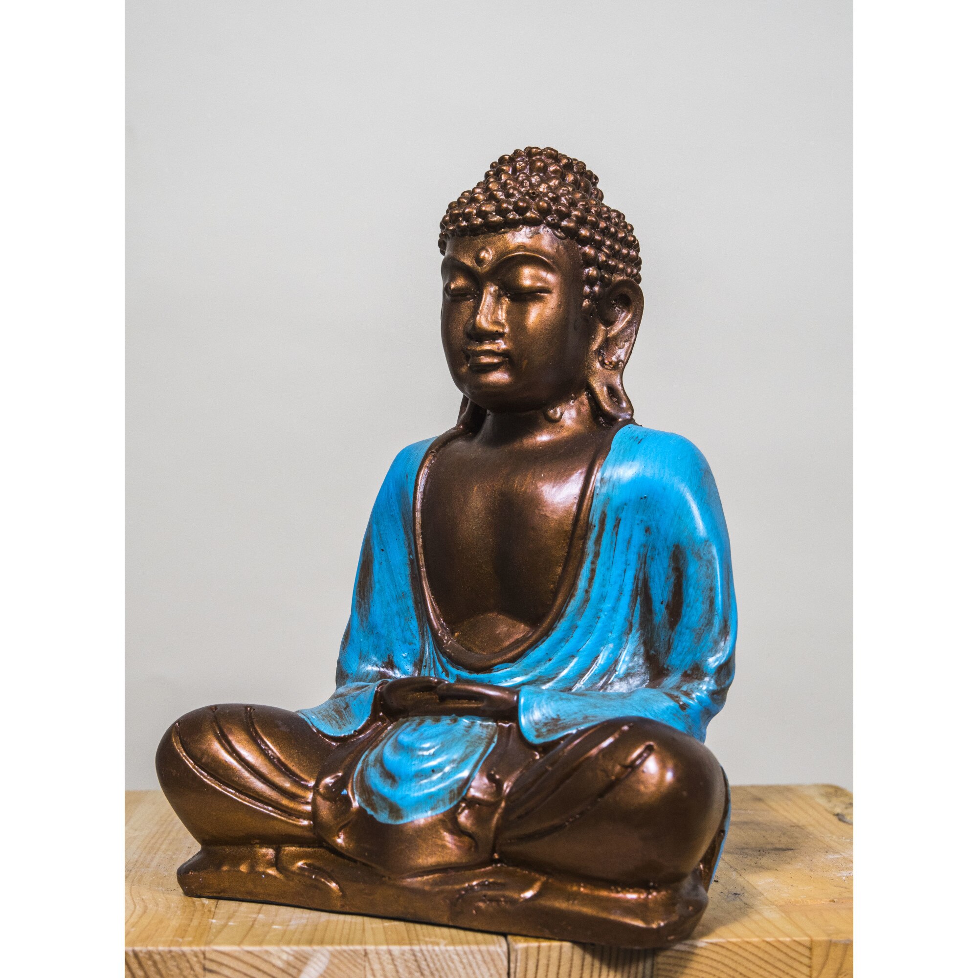 Statueta Golden Meditating Buddha, M - eMAG.ro