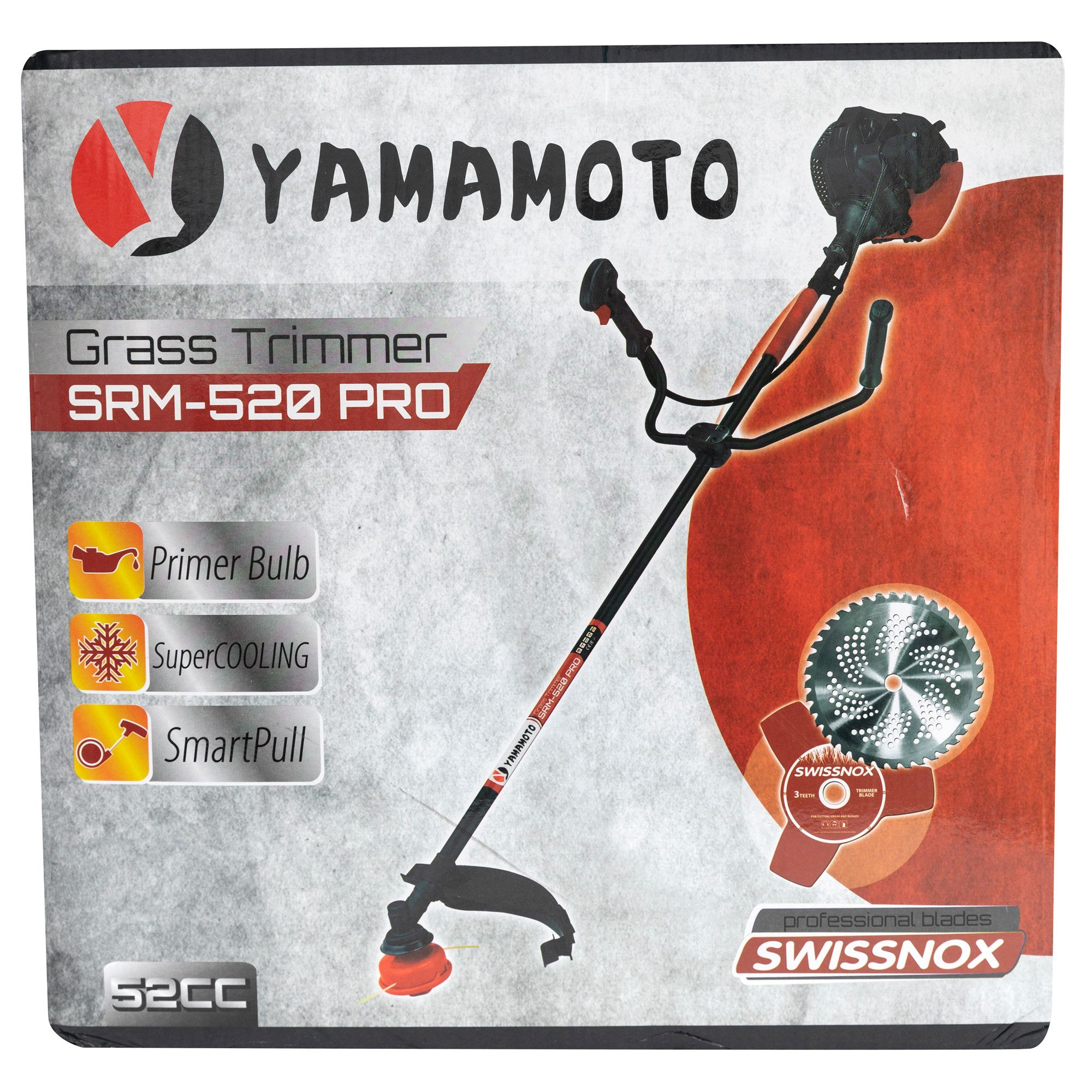 Set Motocoasa YAMAMOTO SRM 520 PRO, 7 accesorii, putere 4.5kW, 52cm3 ...