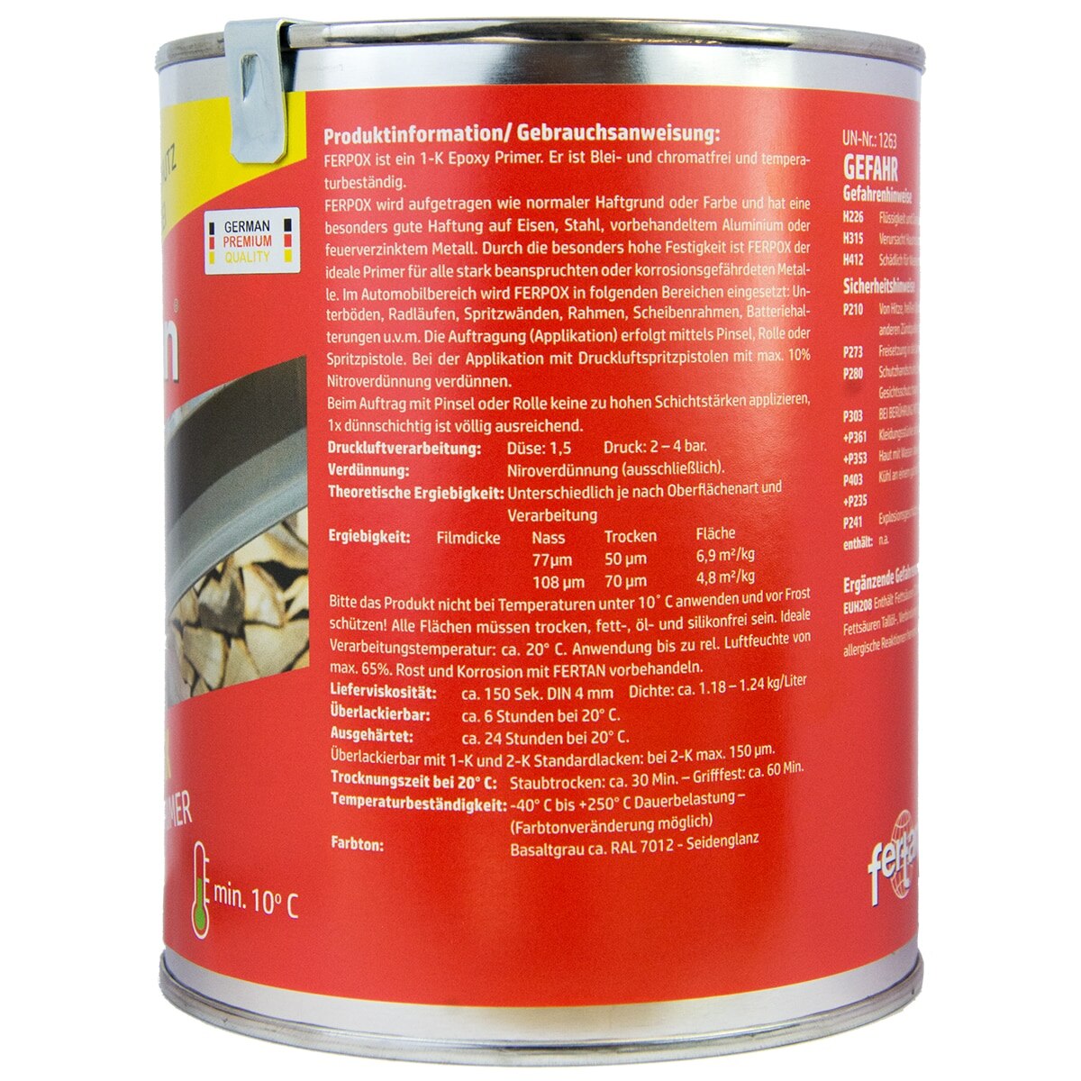 Grund epoxidic monocomponent Fertan FERPOX 1-K Epoxy Primer - 800 ml ...