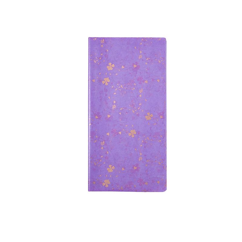 Set 20 coli hartie cerata mov cu imprimeu floral - eMAG.ro