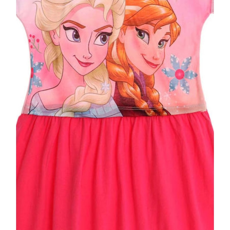 Rochita de vara Disney Frozen roz fuchsia, 140 cm, 10 ani - eMAG.ro
