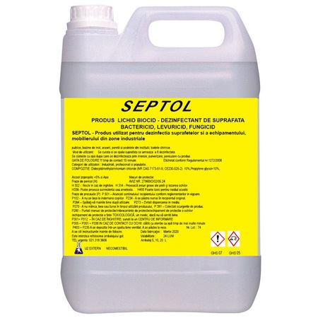 Dezinfectant biocid pentru suprafete SEPTOL, 5 litri - eMAG.ro