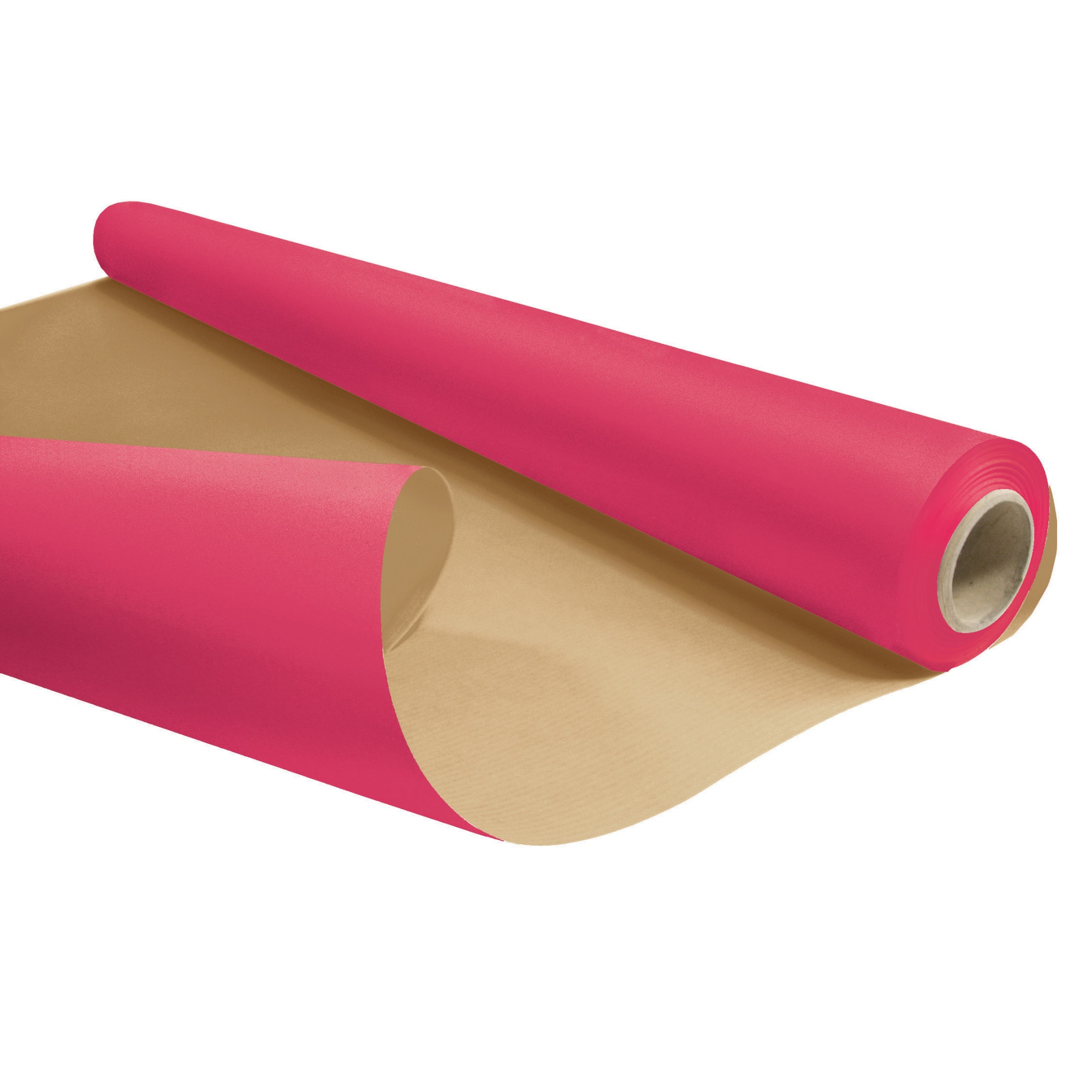 Rola hartie kraft roz zmeura cu natur 0.79X25 m - eMAG.ro