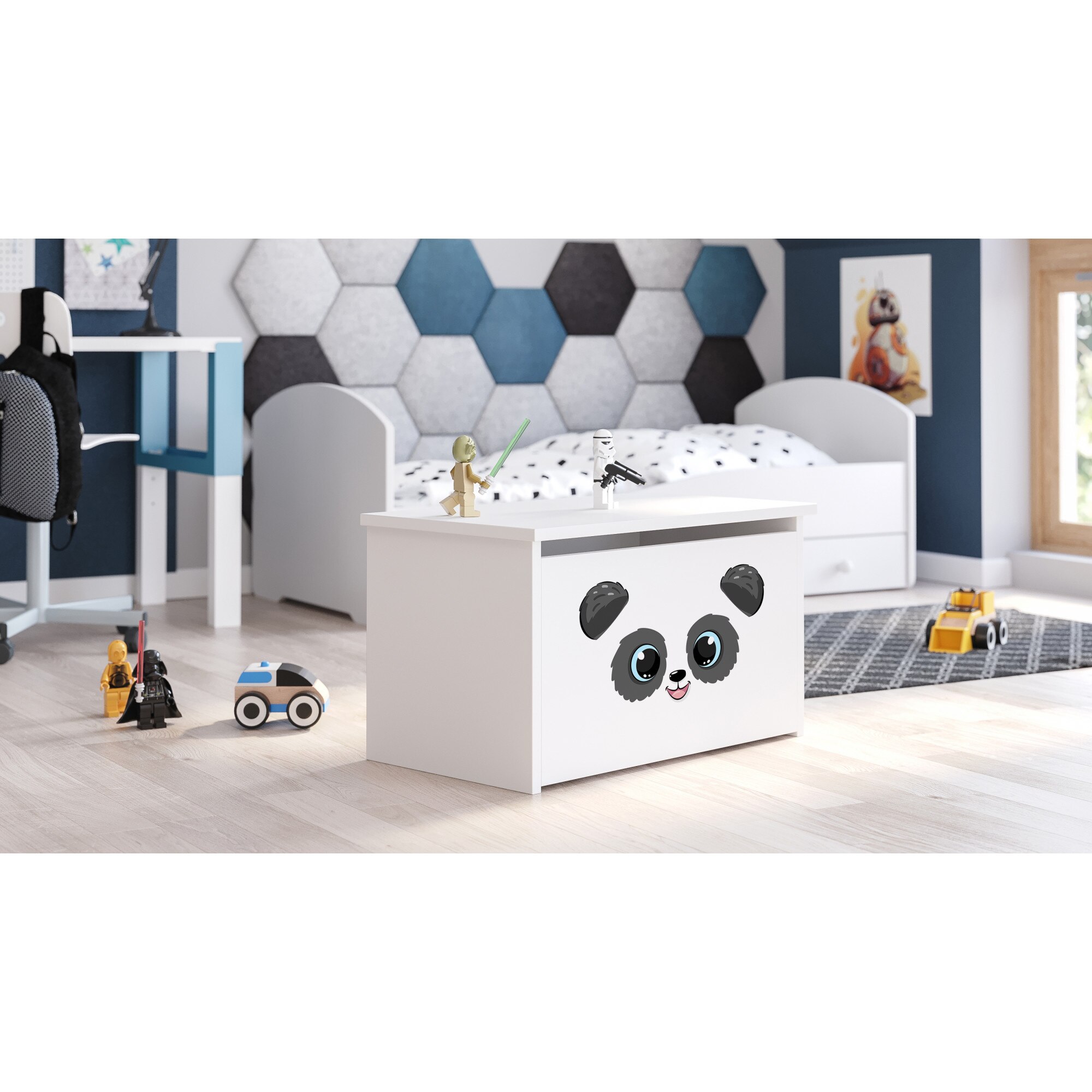 Cutie de jucarii Daria Panda 42 cm x 40 cm x 73 cm - eMAG.ro