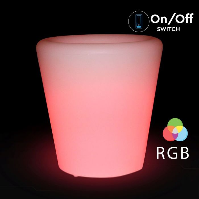 Ghiveci luminos LED RGB, cu telecomanda - eMAG.ro