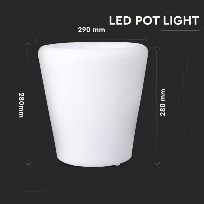 Ghiveci luminos LED RGB, cu telecomanda - eMAG.ro