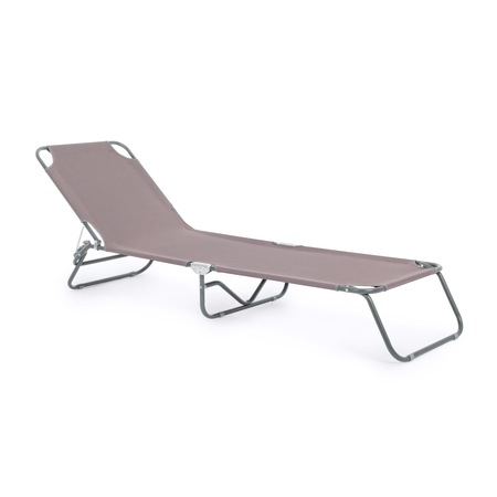 Sezlong cu 3 pozitii reglabile si pliabil, Olbia, Bizzotto, 55x188x74cm ...
