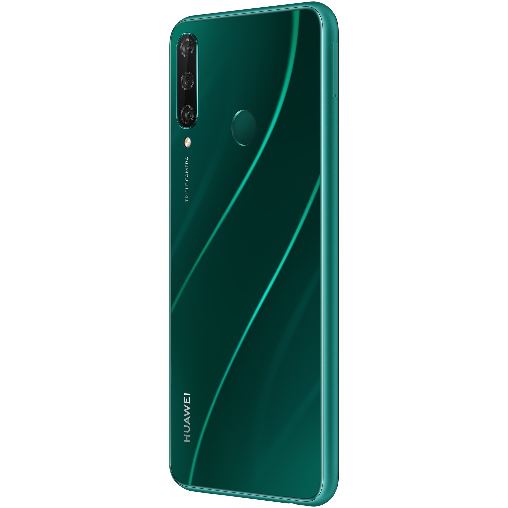 Смартфон Huawei Y6P, Dual SIM, 64GB, 3GB RAM, 4G, Emerald Green - eMAG.bg