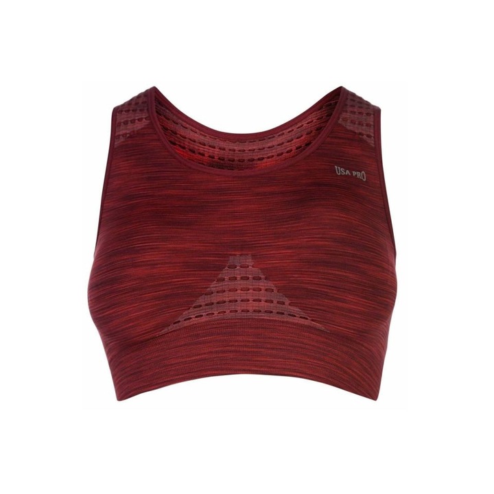 Bustiera sport dama USA Pro Crop Top, Rosu, S - eMAG.ro