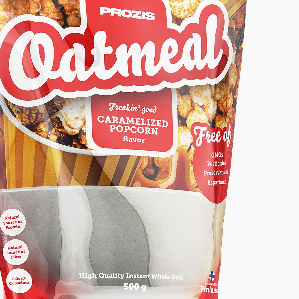 Fulgi de Ovaz Integral, 500 g, (Popcorn Caramelizat) - eMAG.ro