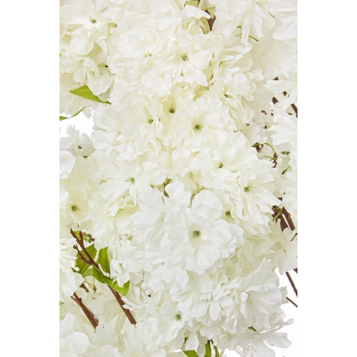 Copac decorativ cu flori artificiale Begonia alb H 240 cm x 150 cm ...