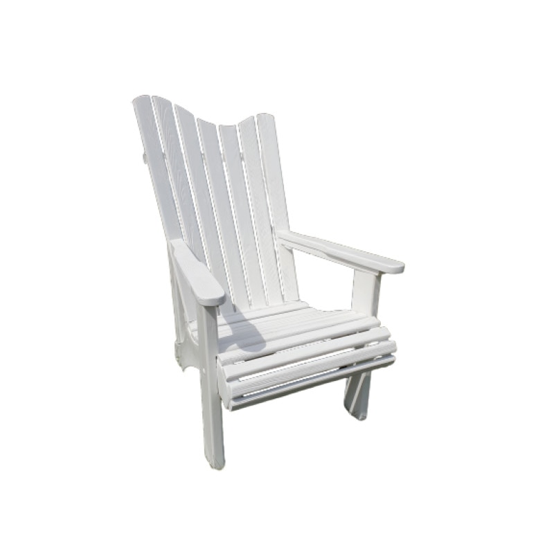 Fotoliu pentru gradina si terasa "Relax", lemn, alb, 116x87 x70 cm ...