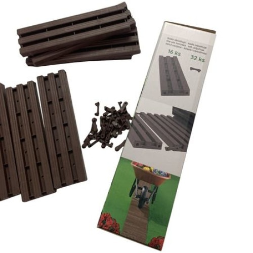 Set 16 buc podea de gradina 30x8,5 cm,140 cm max 200kg - eMAG.ro