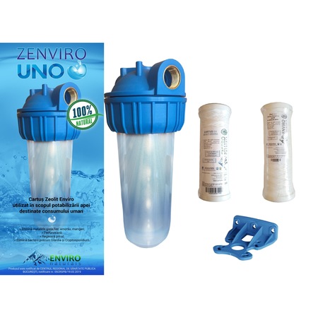 Set filtru pentru apa Zenviro Uno cu 2 cartuse incluse, pentru hidrofor ...