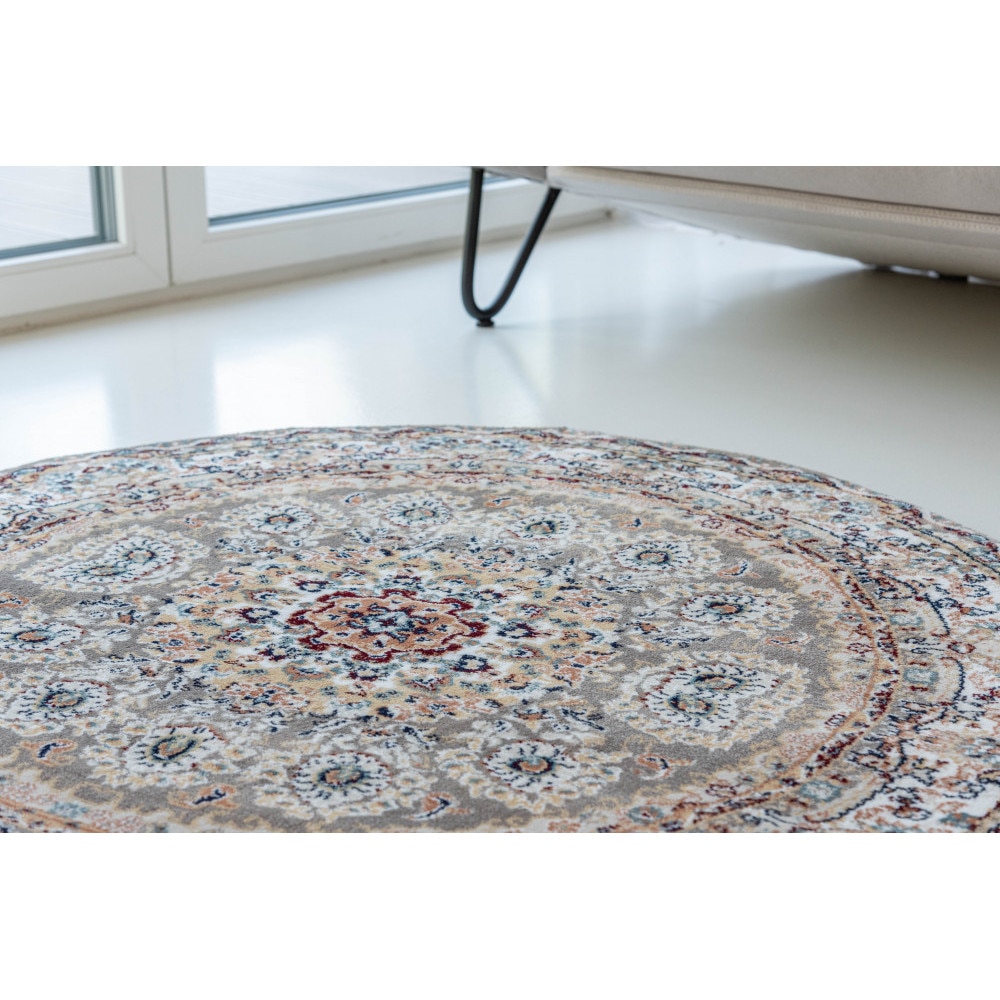 Covor Super sultan 156 maro-bej 100cm rotund - eMAG.ro