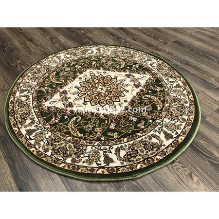 Covor Super sultan 3010 verde 100cm rotund - eMAG.ro