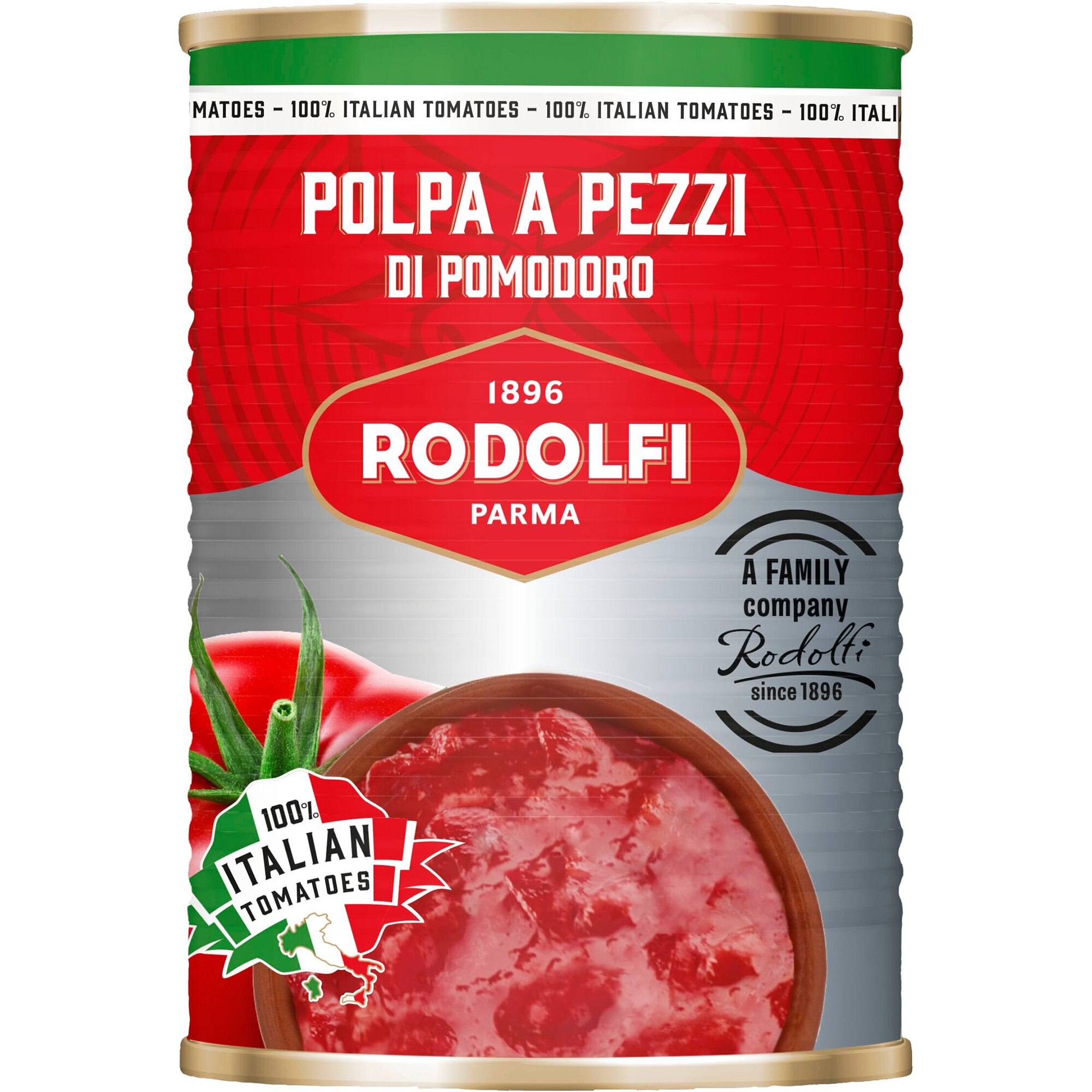 Pulpa de rosii cuburi Rodolfi, 500 gr. - eMAG.ro