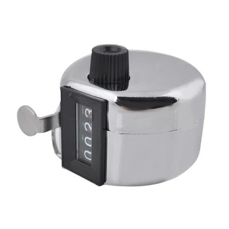 Contor mecanic, OM Market, Manual, Metal, Argintiu - eMAG.ro