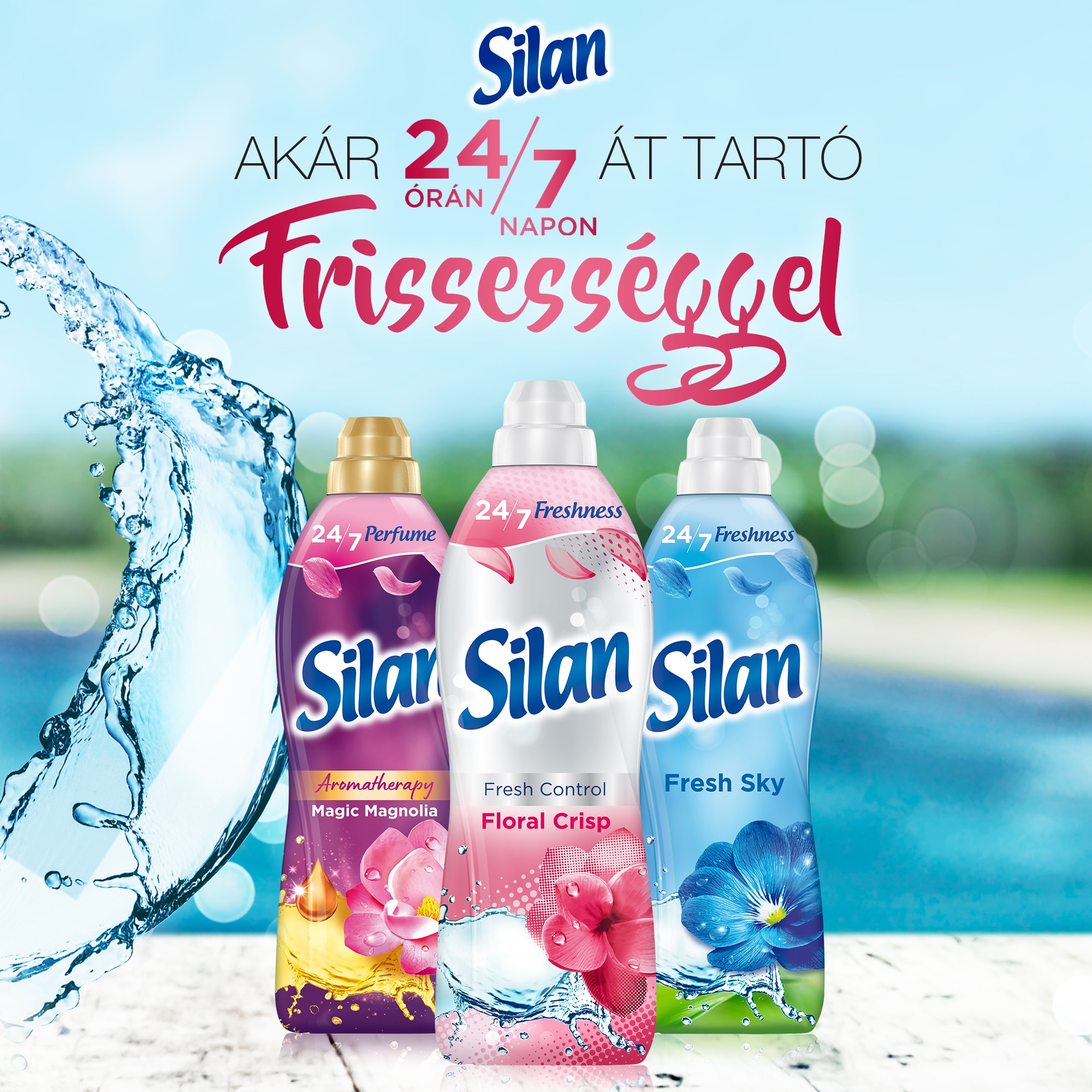 Silan Fresh Control Floral Crisp öblítő, 126 mosás, 2772ml - eMAG.hu