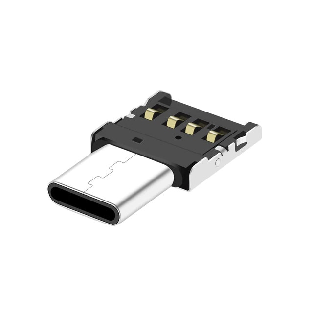 Адаптер MTP Metal USB Type C мъжки към USB женски - eMAG.bg