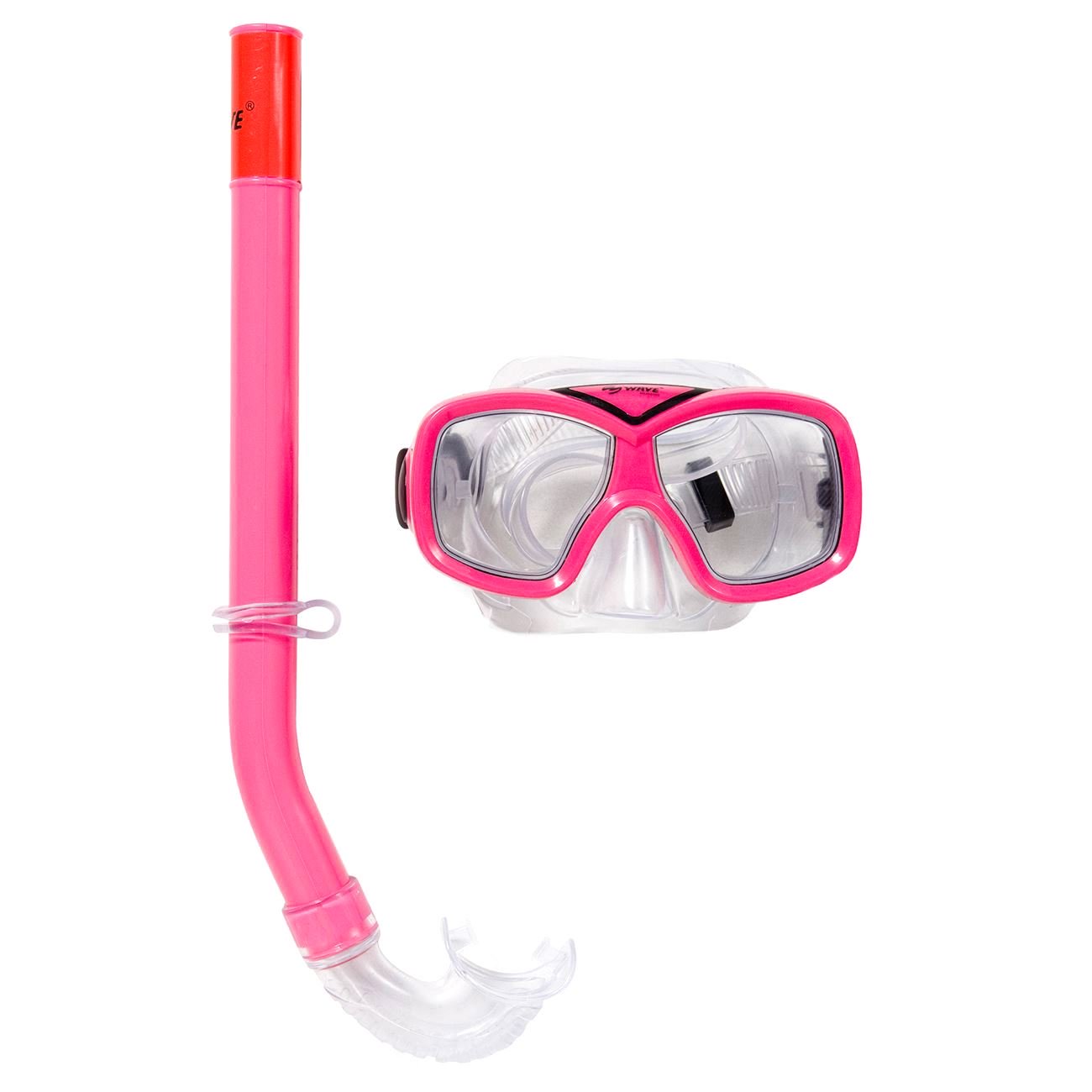 Masca inot transparenta cu tub roz, Maison du Paradis - eMAG.ro