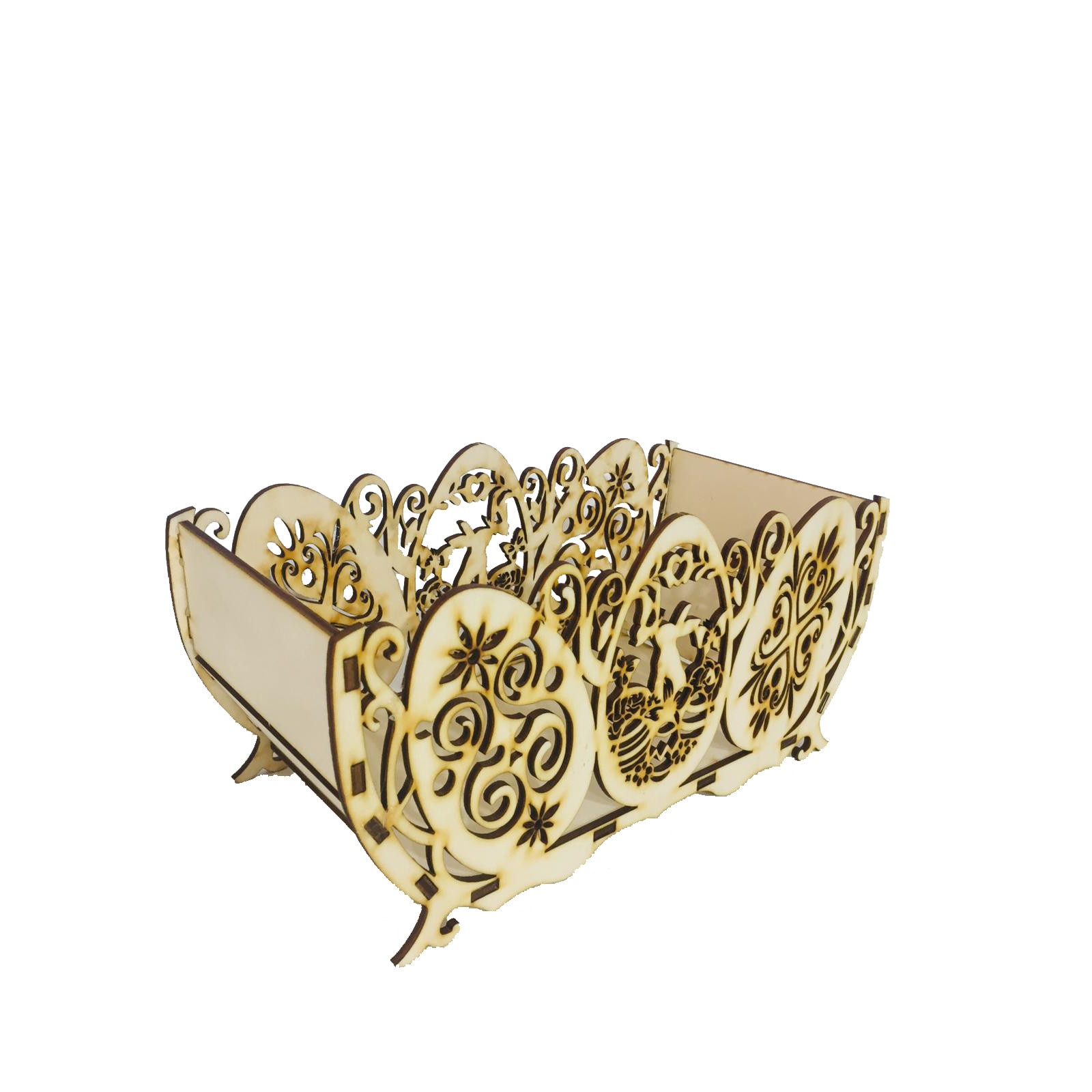 Cos din lemn plop model oua de paste - eMAG.ro