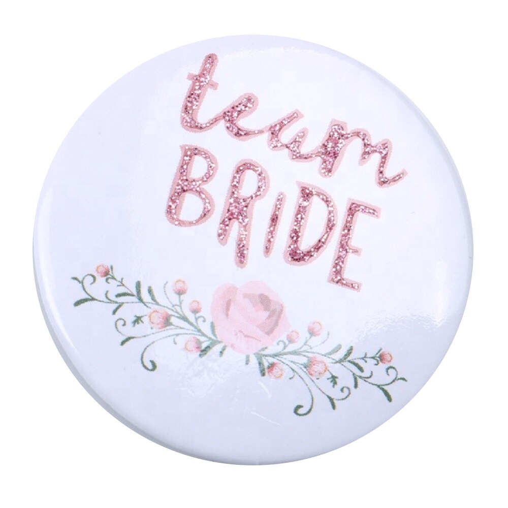 Insigna Team Bride, Mimosa Party Shop, rose gold - eMAG.ro