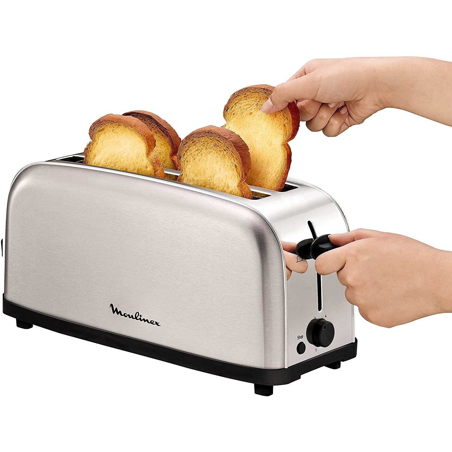 Тостер Moulinex LS330D11, Мощност 1400W, Инокс - eMAG.bg